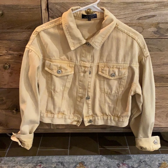 Jackets & Coats | Yellow Cropped Jean Jacket | Poshmark
